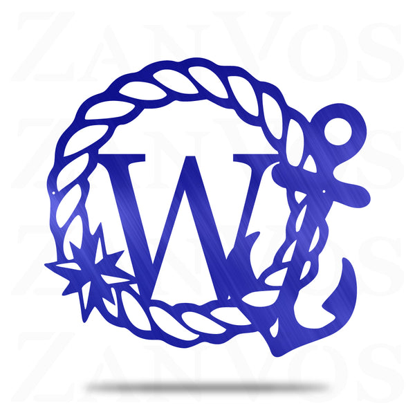 Anchor Initial Monogram - ZanVos
