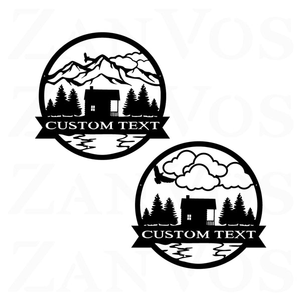 Cabin Outdoor Monogram - ZanVos