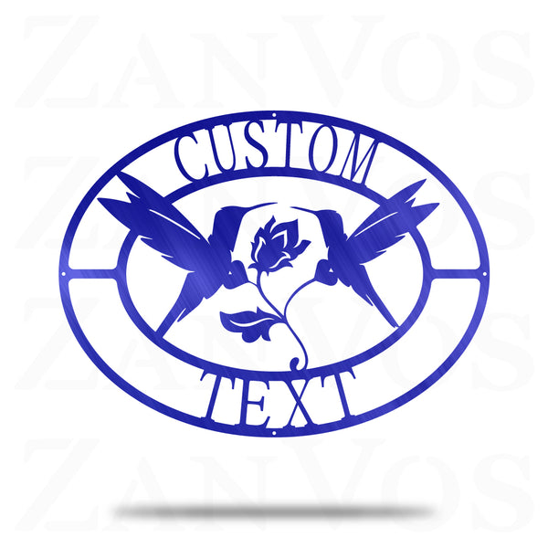 Hummingbirds Monogram - ZanVos