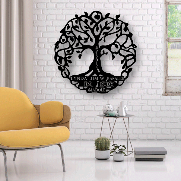 Family Tree Of Life Monogram - ZanVos