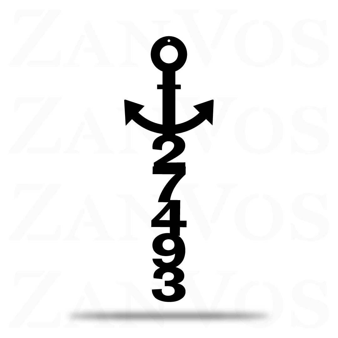 Initial Address Swirl Monogram - ZanVos