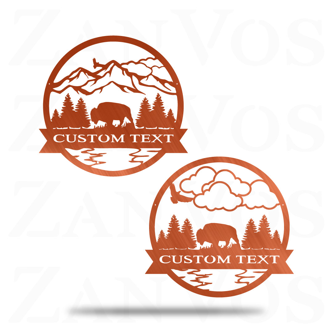 Bison Outdoor Monogram - ZanVos
