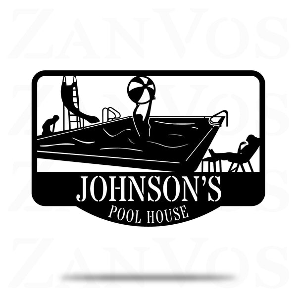 Pool Monogram - ZanVos