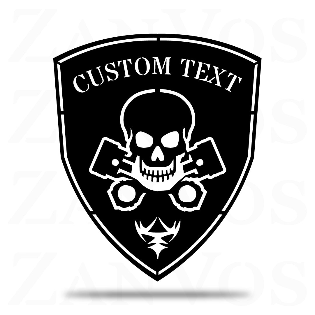 Racing Skull Monogram - ZanVos