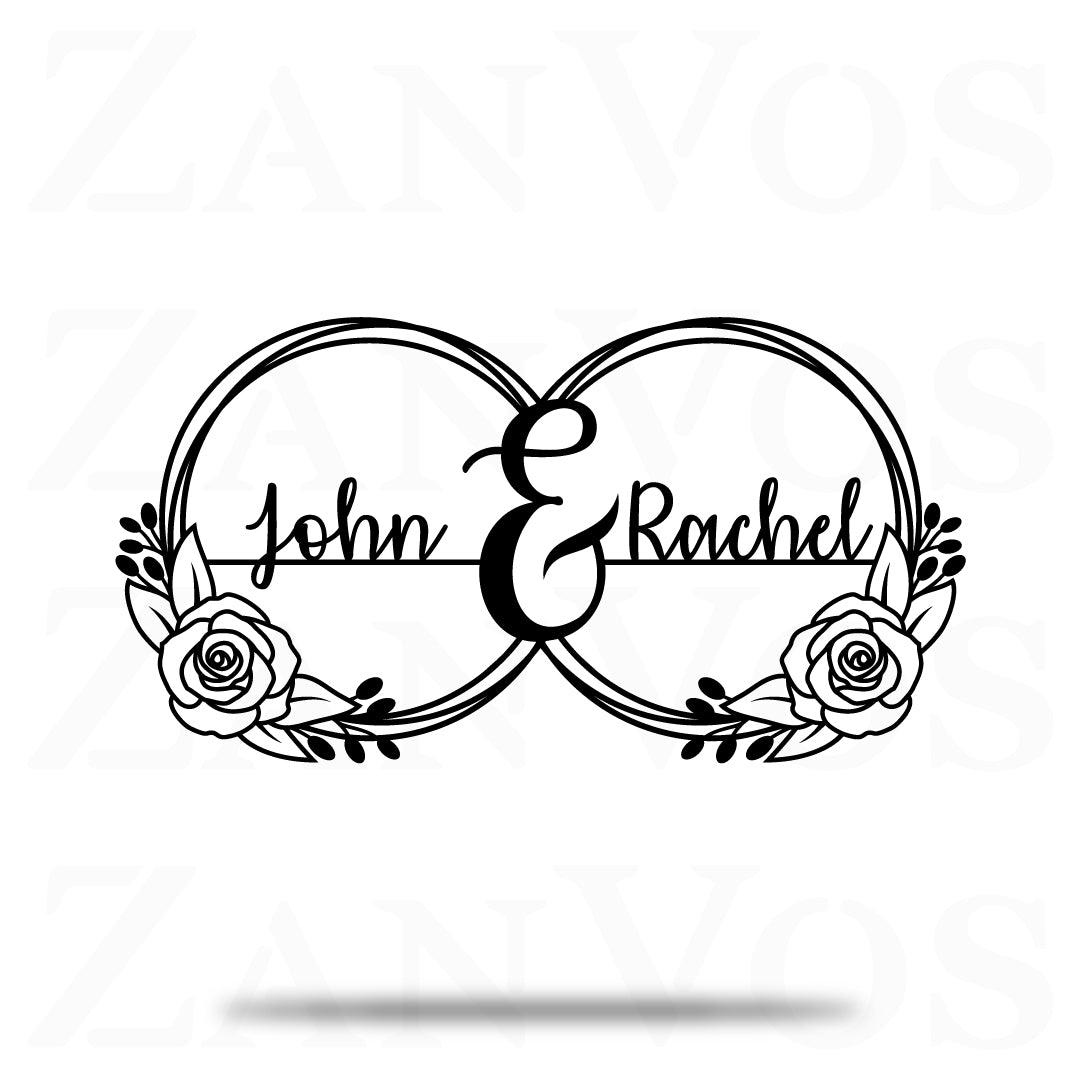 Rose Vine Monogram - ZanVos