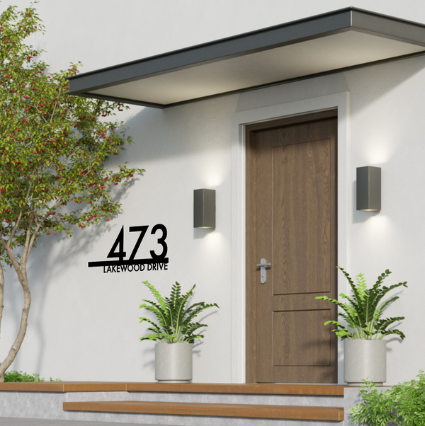 Modern Address Sign - ZanVos