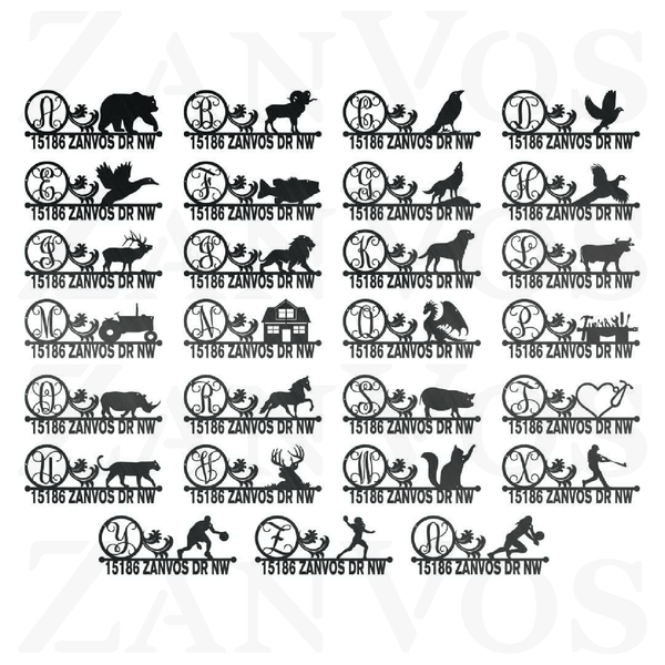 Address Monogram - ZanVos