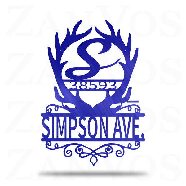Address Antler Monogram - ZanVos