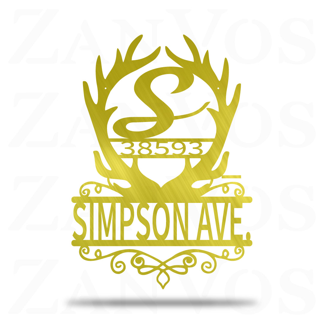 Address Antler Monogram - ZanVos