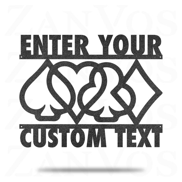 Card Suits Monogram - ZanVos