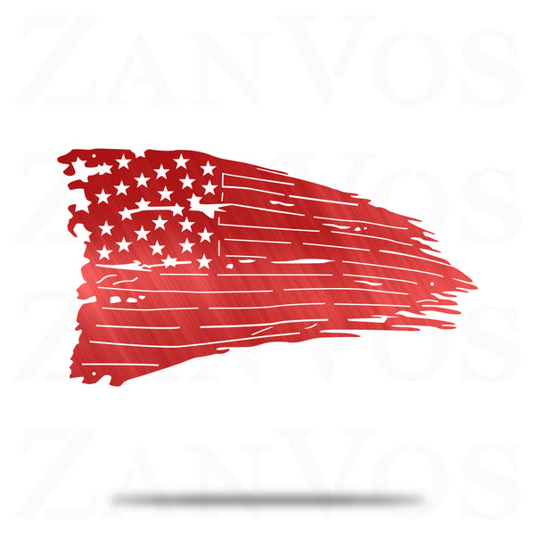 Distressed American Flag - ZanVos