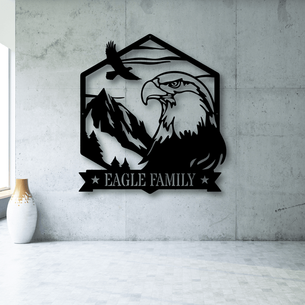 Majestic Bald Eagle Monogram - ZanVos