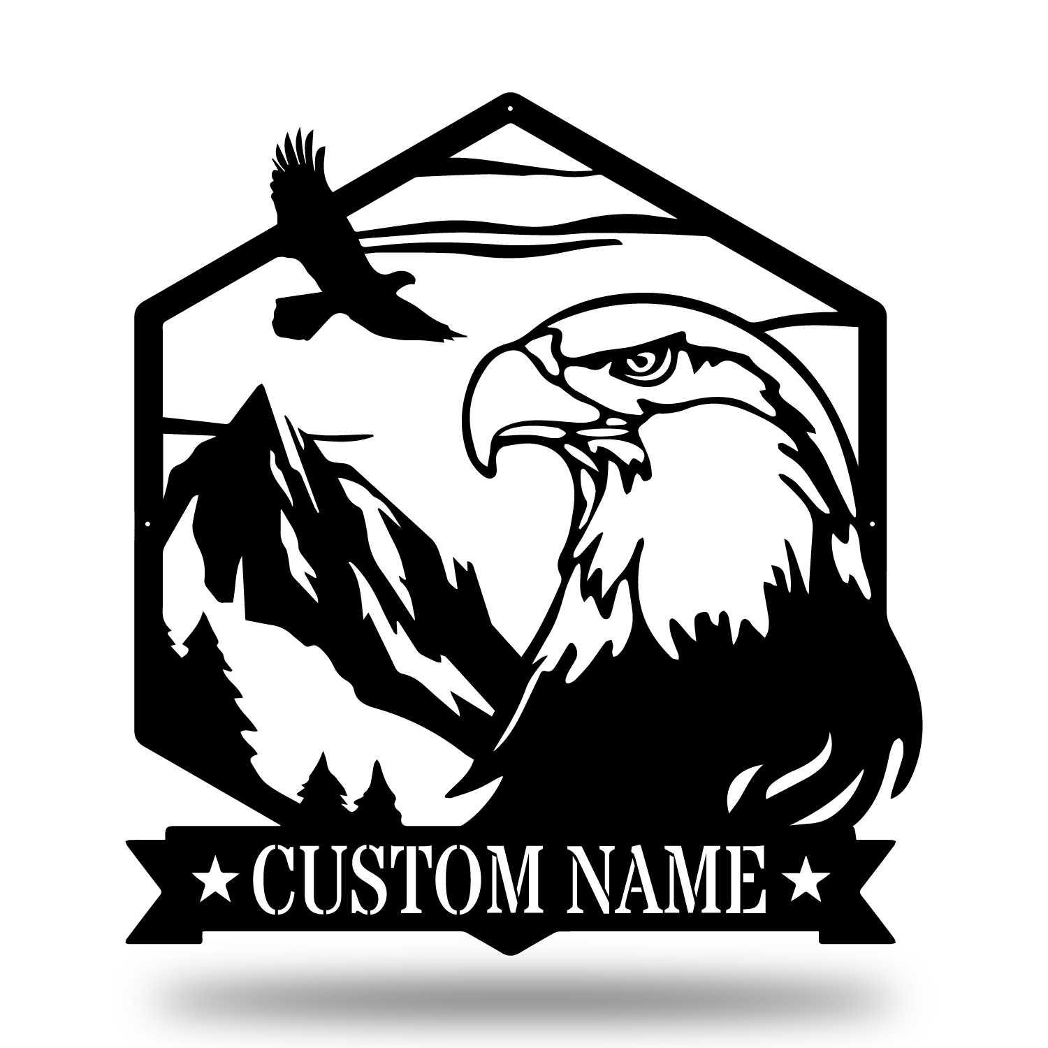 Majestic Bald Eagle Monogram - ZanVos