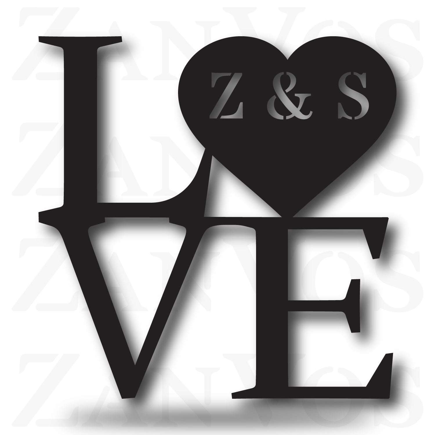 Love Stack Monogram - ZanVos