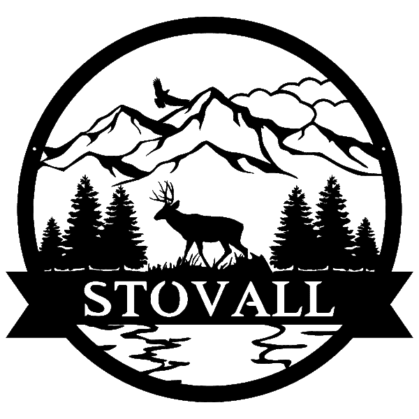 Mule Deer Outdoor Monogram - ZanVos