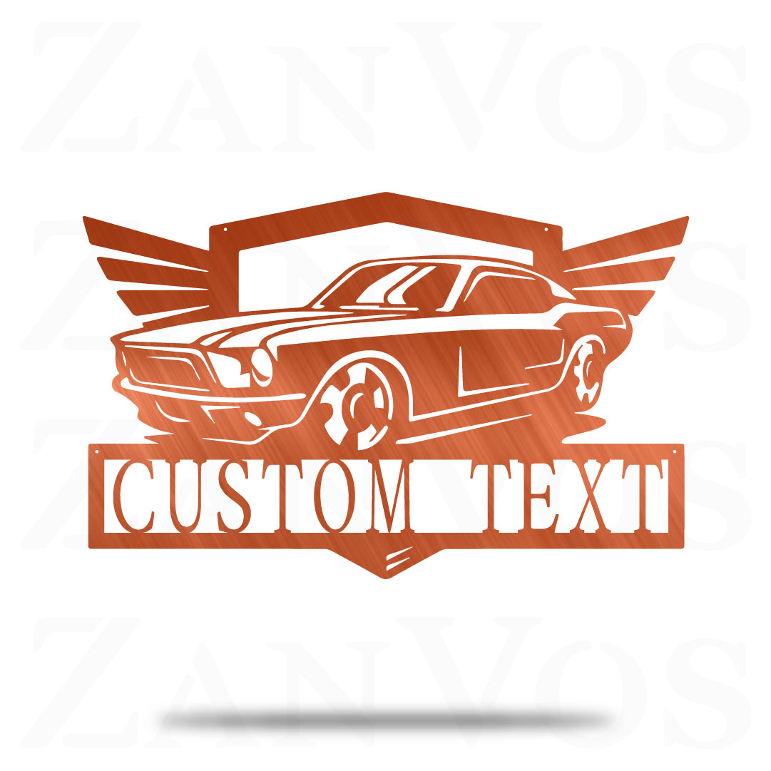 Muscle Car Monogram - ZanVos