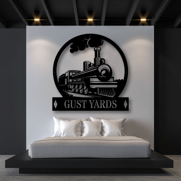 Steam Train Monogram - ZanVos