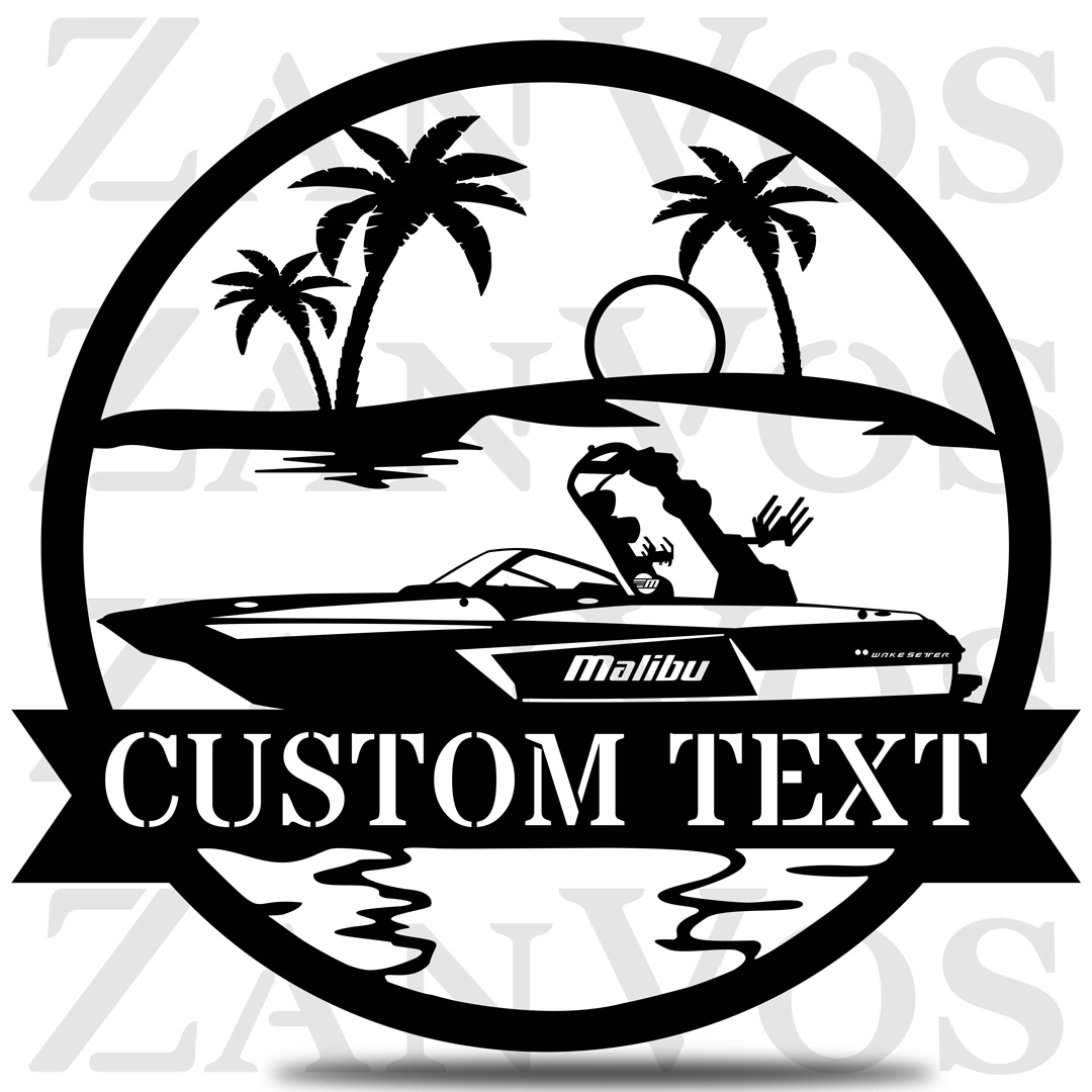Speed Boat Monogram Zanvos
