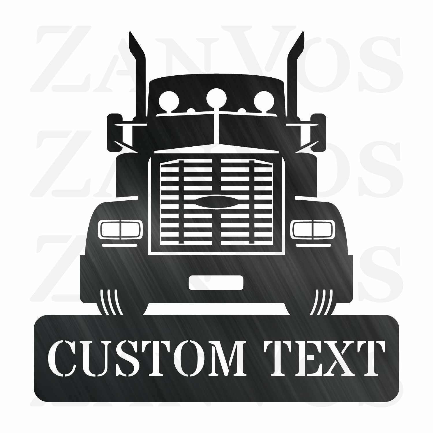 Semi Truck Monogram V3 - ZanVos