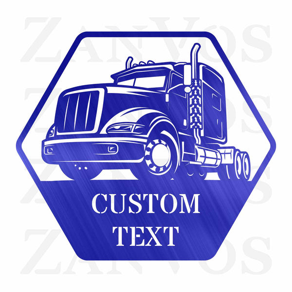 Semi Truck Monogram V4 - ZanVos
