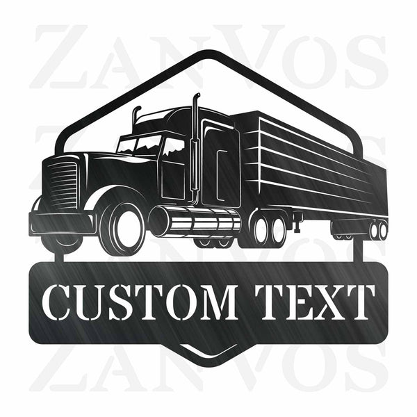 Semi Truck Monogram V2 - ZanVos