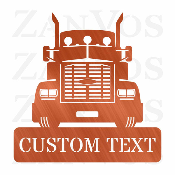 Semi Truck Monogram V3 - ZanVos