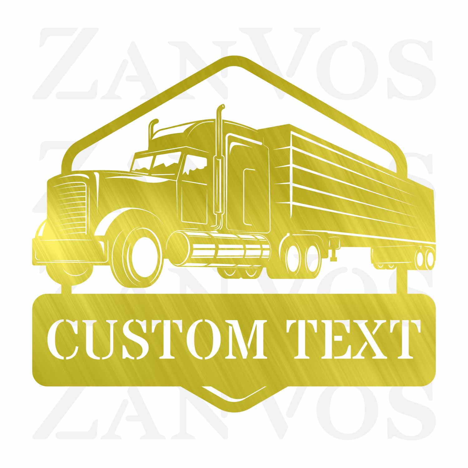 Semi Truck Monogram V2 - ZanVos