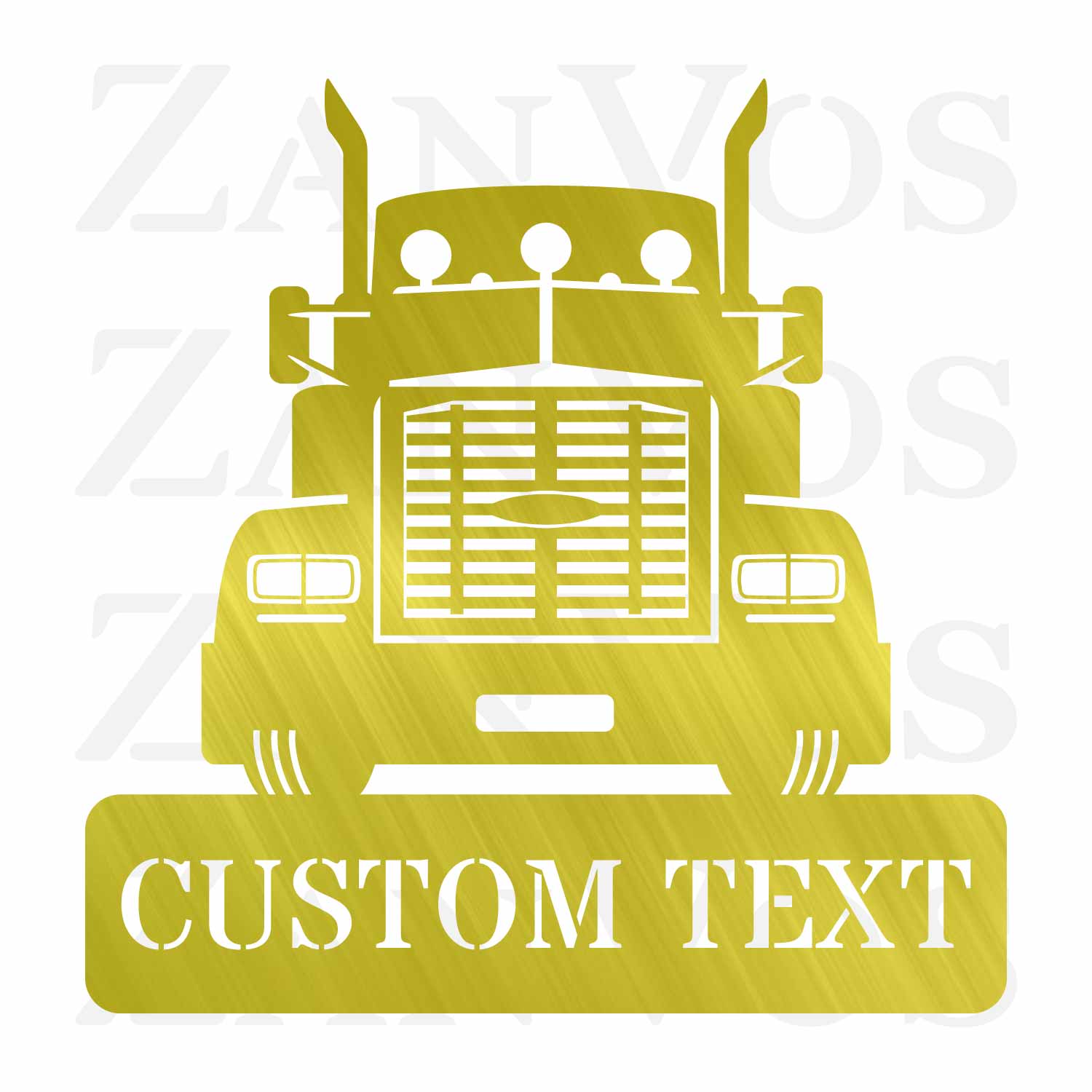 Semi Truck Monogram V3 - ZanVos